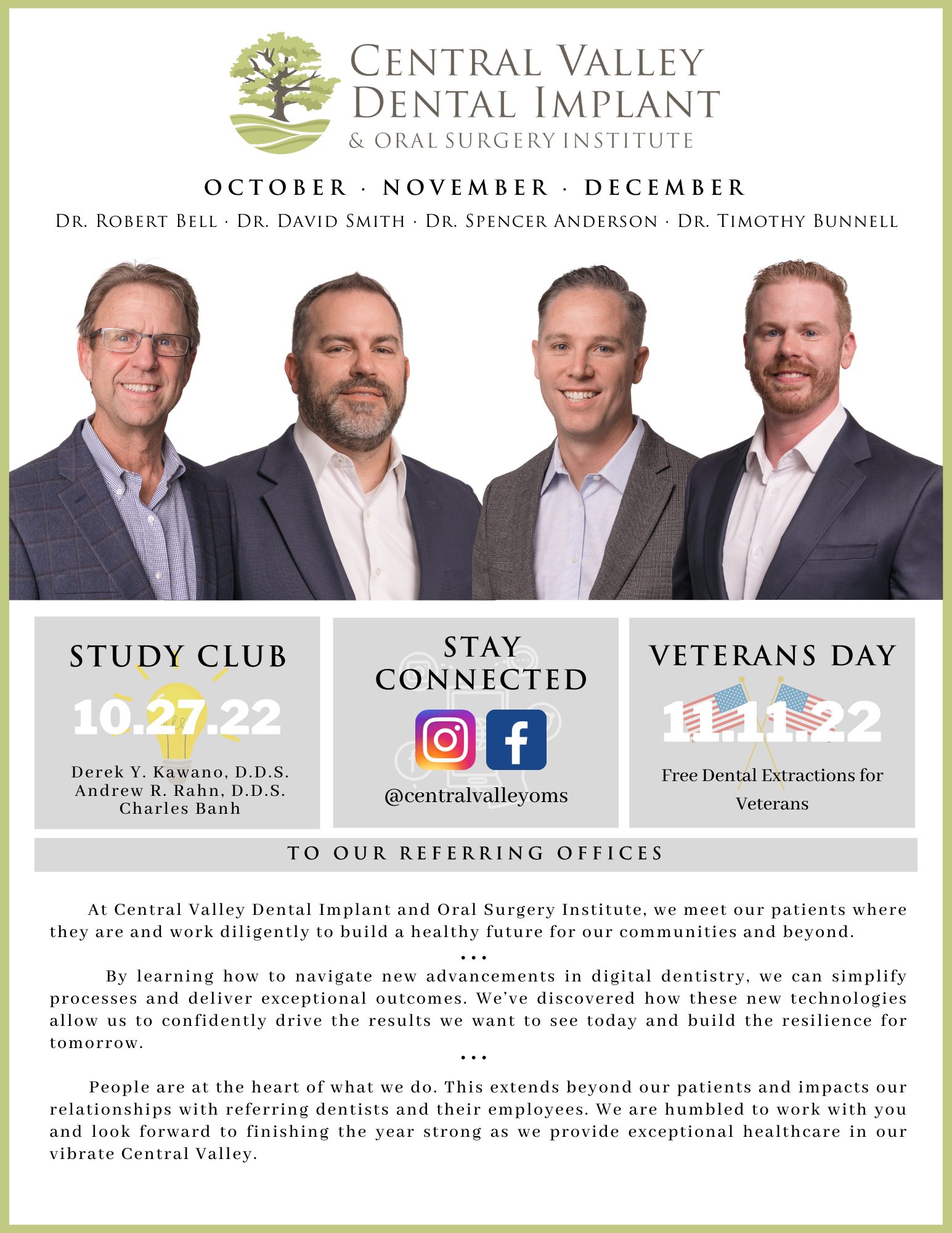 Newsletters from the Central Valley Team